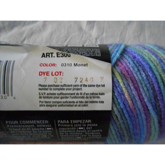 Red Heart | Other | New Red Heart Super Saver Yarn Rainbow Variegated ...